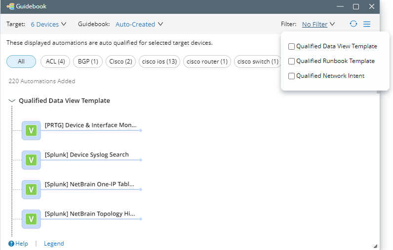 Filter Recommended Automation