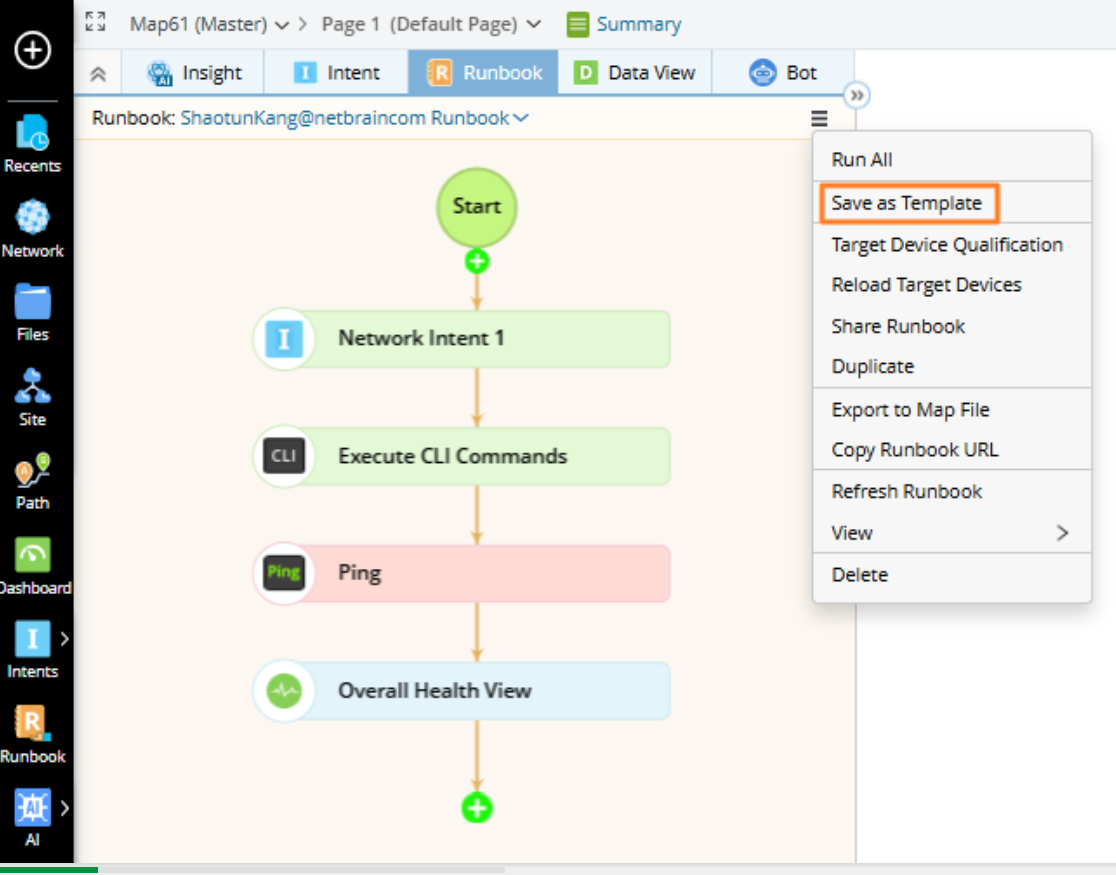 Runbook Template Editor