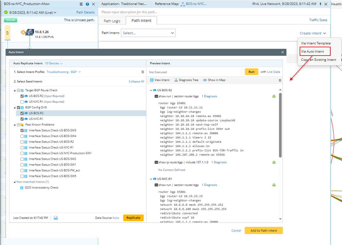 Use Auto Intent to Create Map/Path/Common Intent