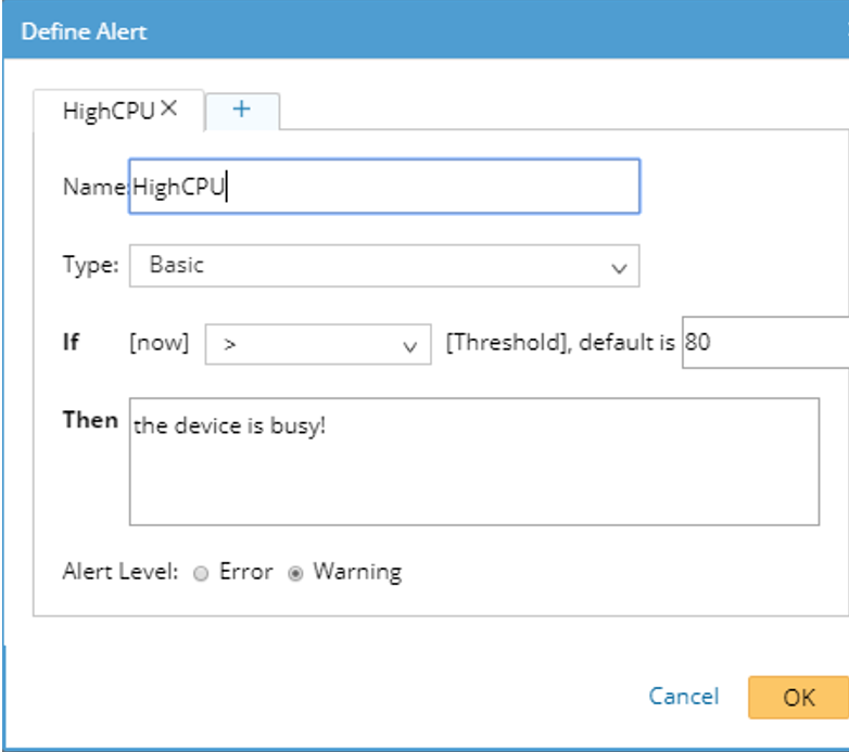 Defining Analysis and Alert