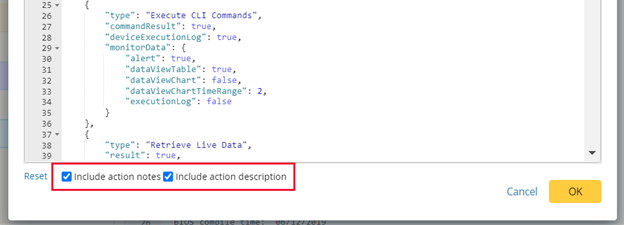 Exporting a Network Change Task to Word