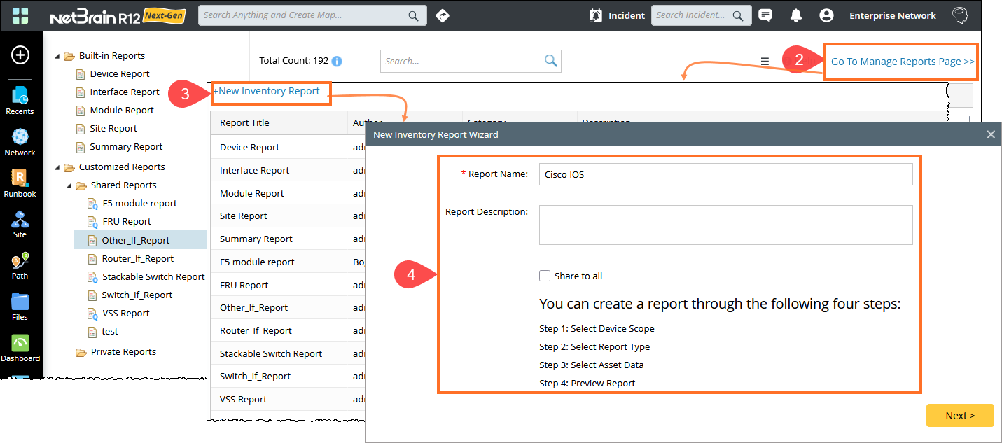 Create a New Inventory Report