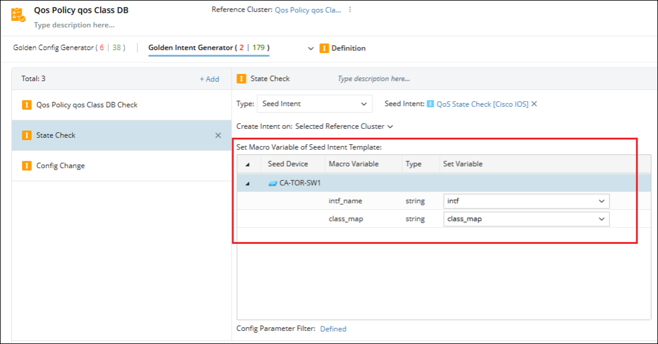 Device Config Parameters