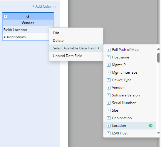 Build Base Table via Device on Selected Map