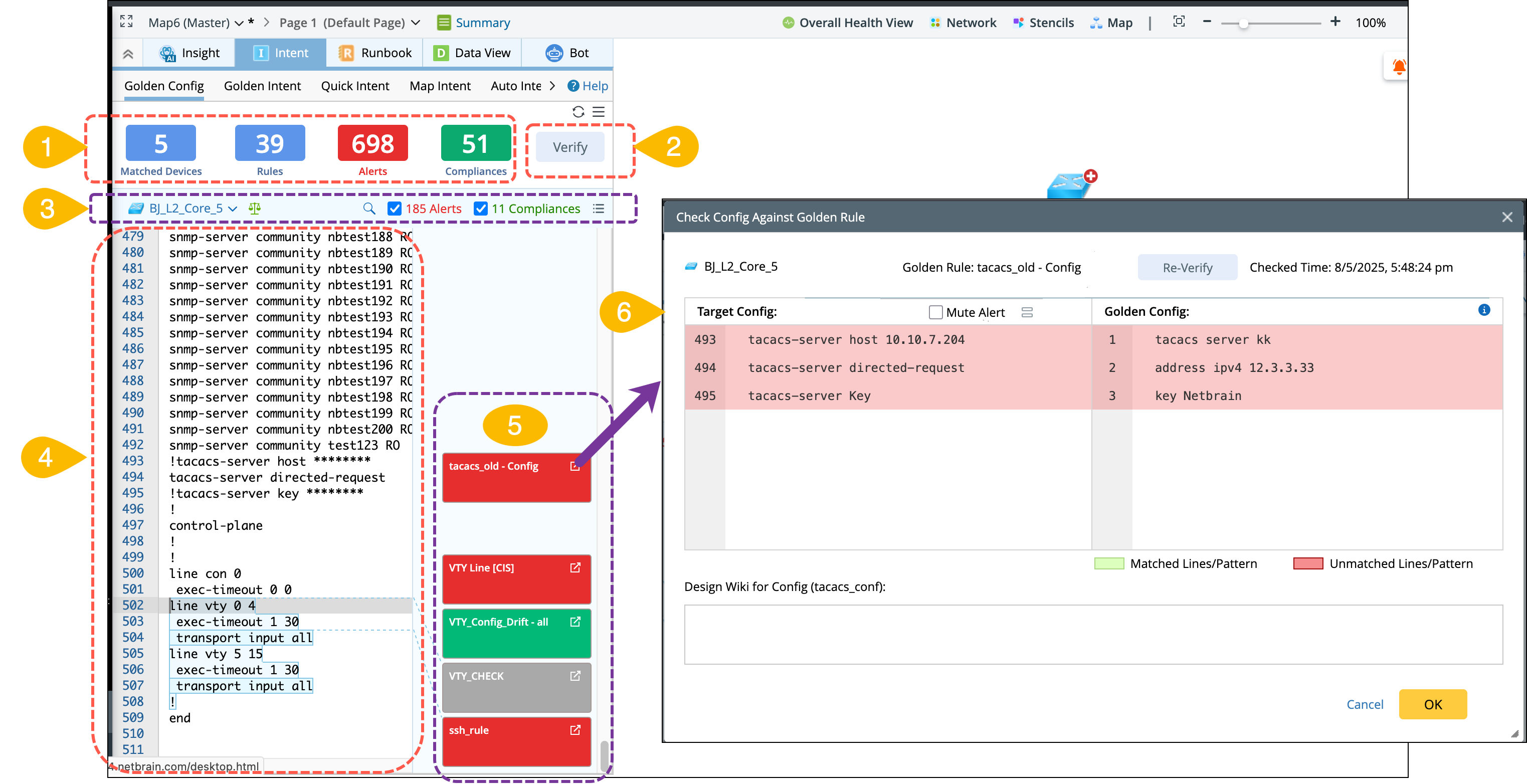 Golden Config Pane on Map