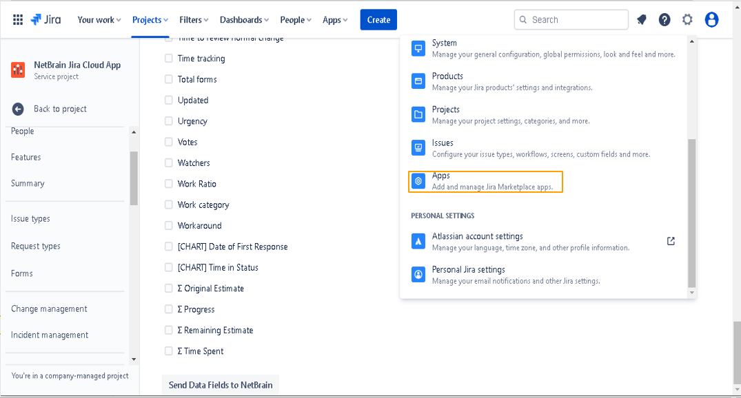 Establishing the Jira Cloud to NetBrain Connection
