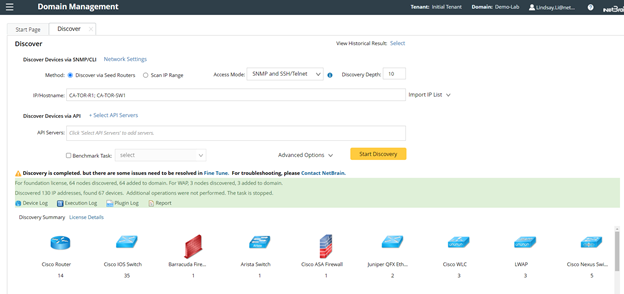 Network Discovery and Digital Twin
