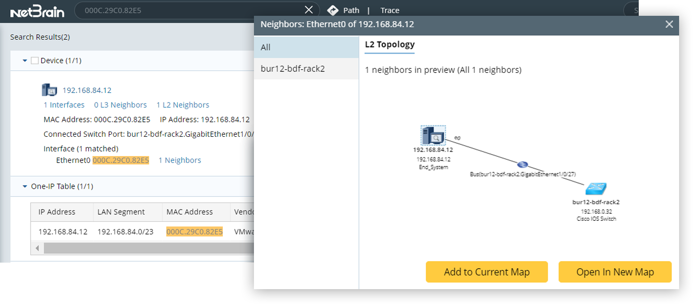Network Mapping Software | Dynamic Map Tools | NetBrain