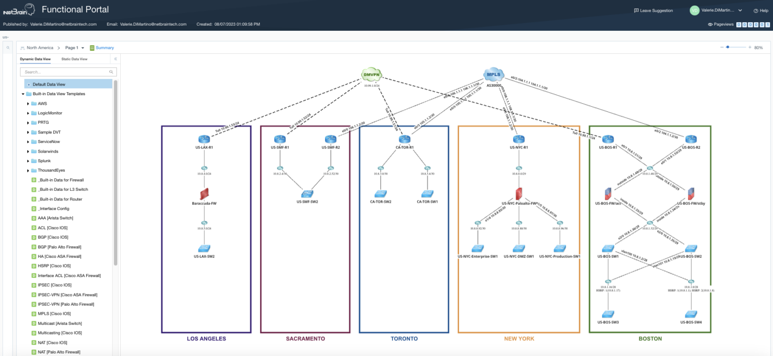 Network Mapping Software | Dynamic Map Tools | NetBrain