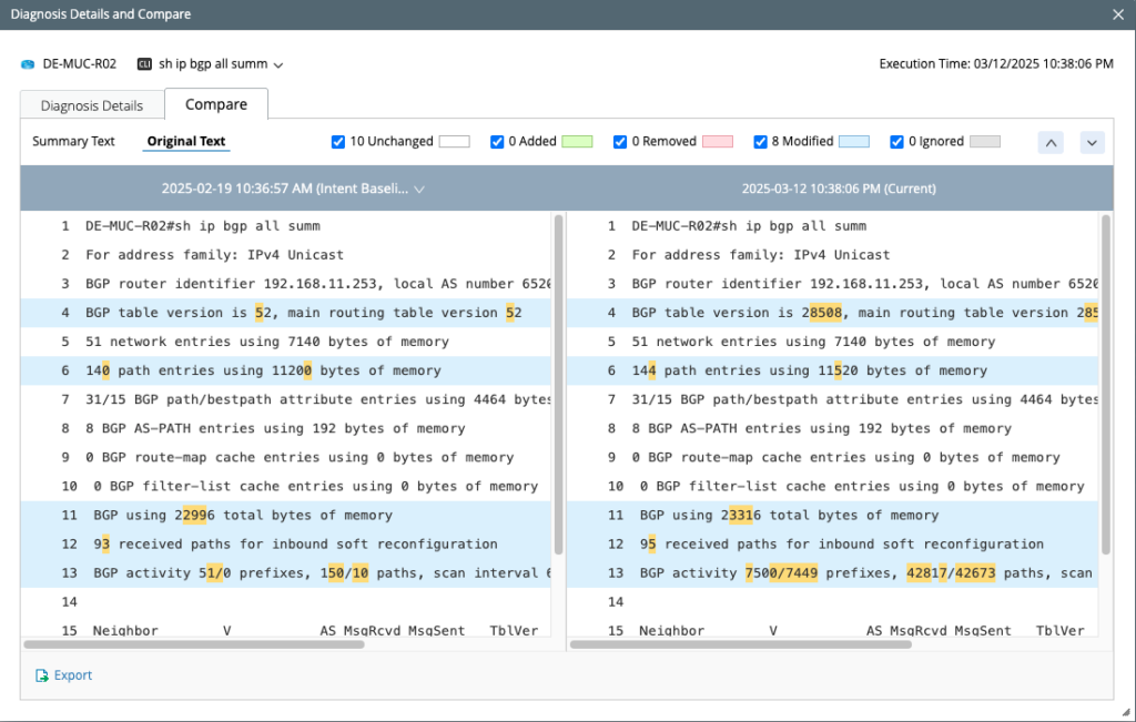 Network Intent - NetBrain
